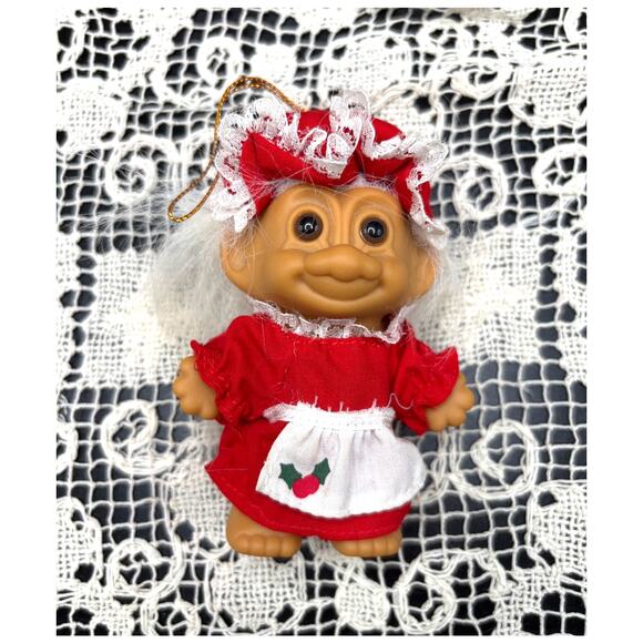 Russ Berrie | Holiday | Vintage Russ Holiday Troll Doll Mrs Claus ...